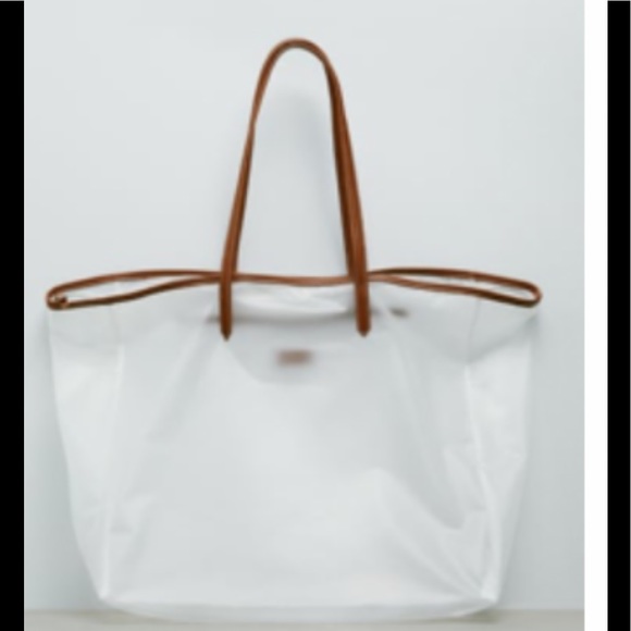Zara | Bags | Zara Waterproof Tote Bag Transparent | Poshmark